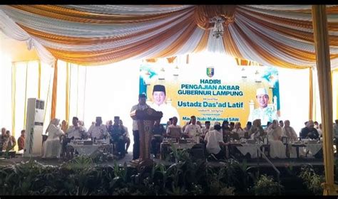 Hadiri Pengajian Akbar Peringatan Maulid Nabi Muhammad Saw Gubernur