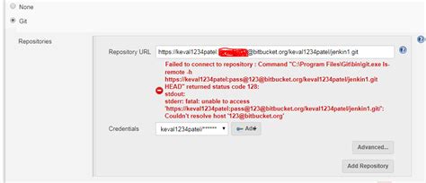 git private bitbucket repository not creating packages in jenkins