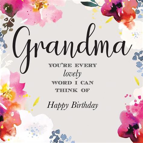 Grandma Birthday Card Ocado