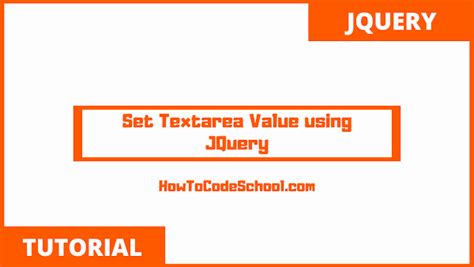 set textarea value using jquery