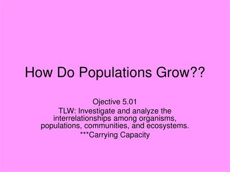 Ppt How Do Populations Grow Powerpoint Presentation Free Download