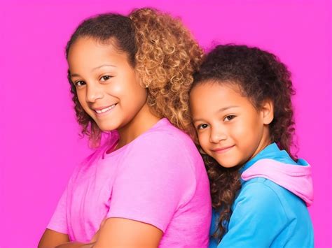 Premium Ai Image Happy Mother And Daughter Ai Generated
