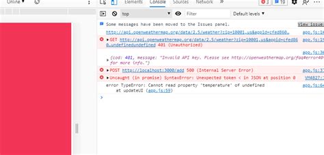 javascript openweathermap api invalid api key error [error401