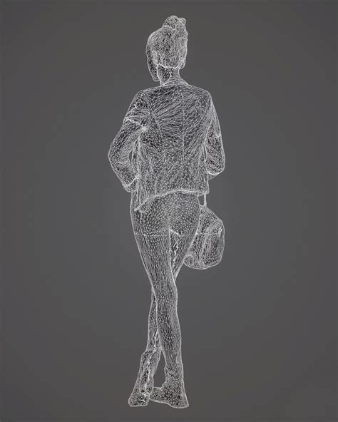 female realistic 3d model