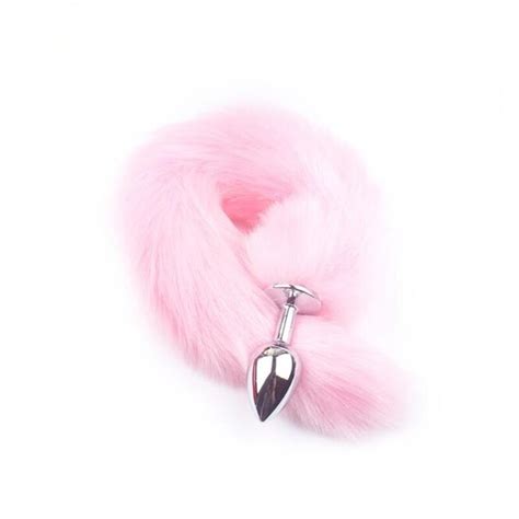 Sexy Fox Tail Butt Plug Anal Toys For Women Men Stainles Steel Smooth