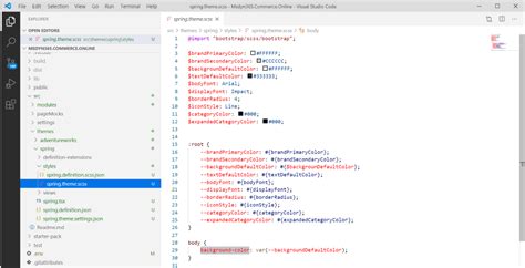 configure theme style presets commerce dynamics 365 microsoft learn