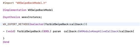 using unregistered weex module swipeback · issue 1494 · apache