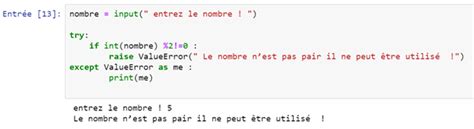 tutoriel python gestion des exceptions tutoriel python