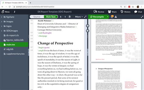 how to create professional looking documents in house overleaf