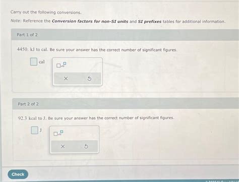 Solved Carry Out The Following Conversions Note Reference