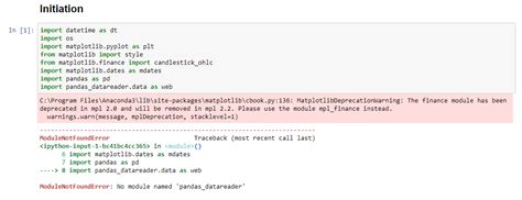 python jupyter notebook import problems stack overflow