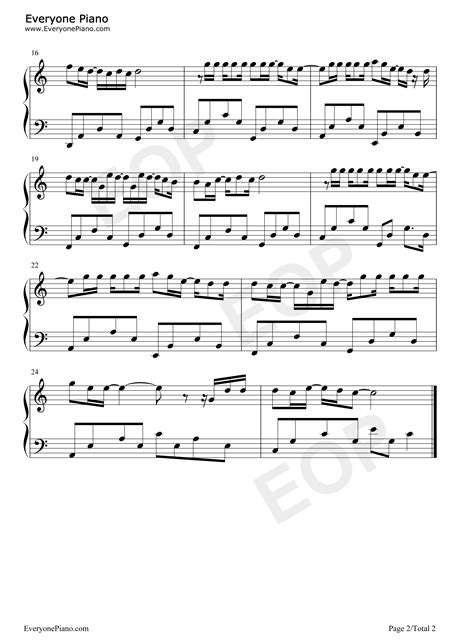 恶作剧 恶作剧之吻原声带五线谱预览 Eop在线乐谱架