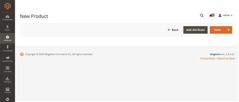 add new product page or categories is broken server