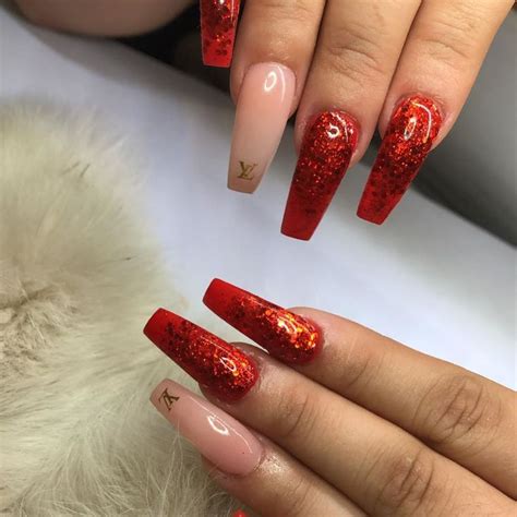 30 Best Red Acrylic Nail Designs Of 2020 Red Acrylic Nails Nail