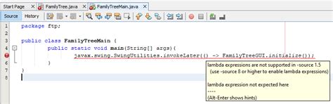 java error during importing eclipse project to netbeans stack overflow
