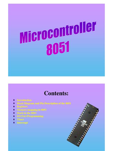microcontroller pdf microcontroller microprocessor