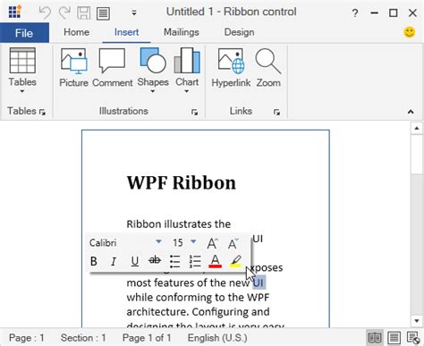 wpf ribbon office ribbon menu syncfusion