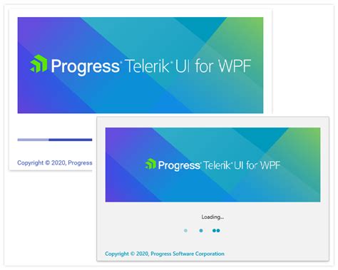 wpf splash screen control telerik ui for wpf
