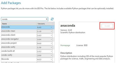 problem unable to install a python package in arcgis pro