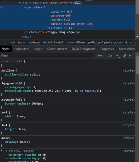 reactjs the tailwindcss outline is not working did i do something