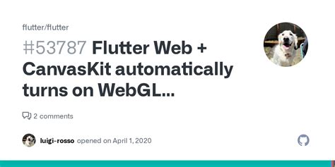 flutter web canvaskit automatically turns on webgl antialiasing