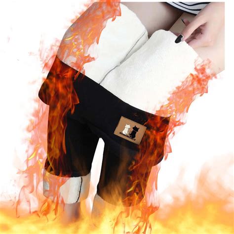 Jsaierl Fleece Lined Leggings Women Winter Thick Warm Tights Sherpa