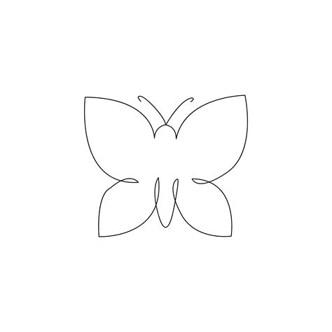 Premium Vector Continuous One Line Butterfly Flying Outline Art Drawing