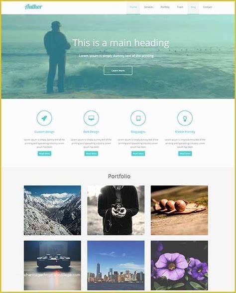 free portfolio website templates html of 20 free responsive html5