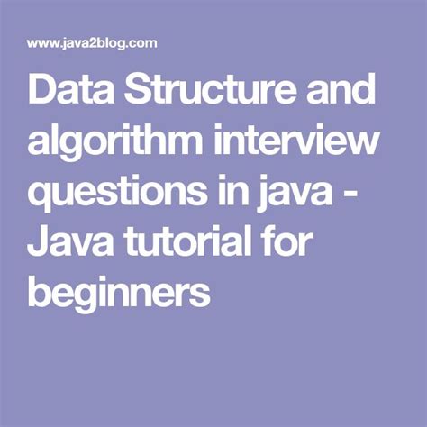 data structure and algorithm interview questions in java java