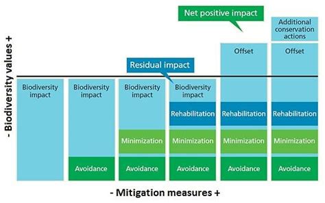 the mitigation hierarchy demonstrates the stepwise process of