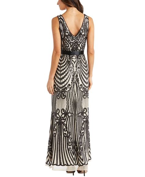 R And M Richards Sequin Embellished Gown Macys