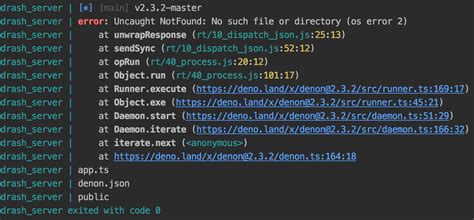 docker uncaught notfound no such file or directory os