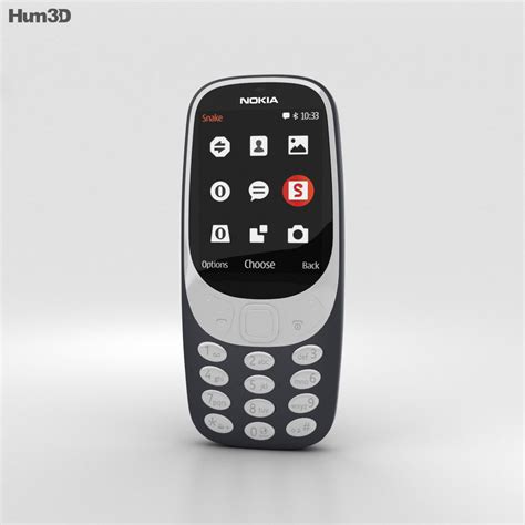 Nokia 3310 2017 Dark Blue 3d Model Electronics On Hum3d