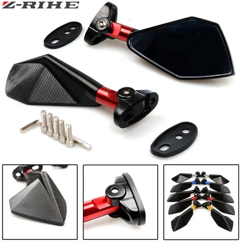 Universal Aluminum Cnc Motorcycle Rearview Side Mirror For Kawasaki