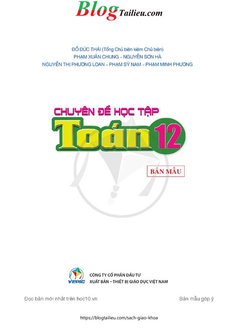 Chuyên đề Học Tập Toán 12 Cánh Diều Pdf