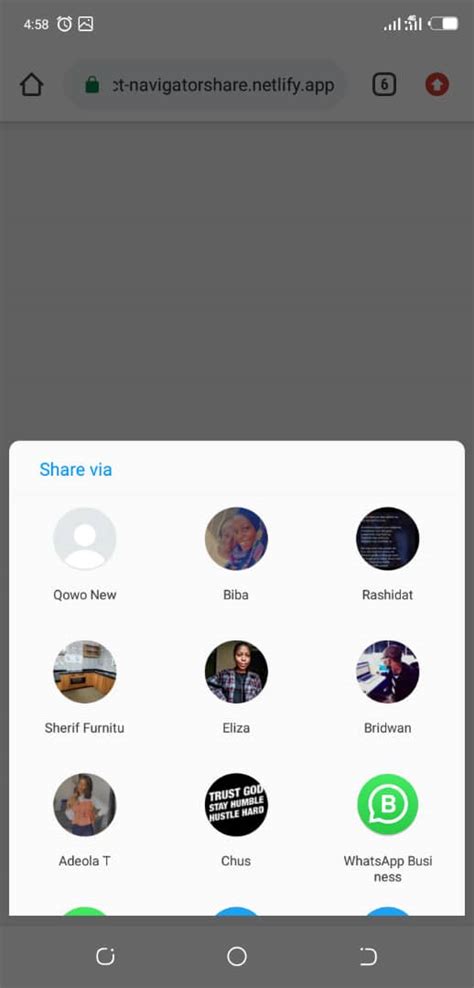 using web share api react