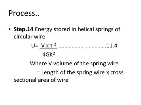 Design Procedure Of Helical Compression Spring Process Step