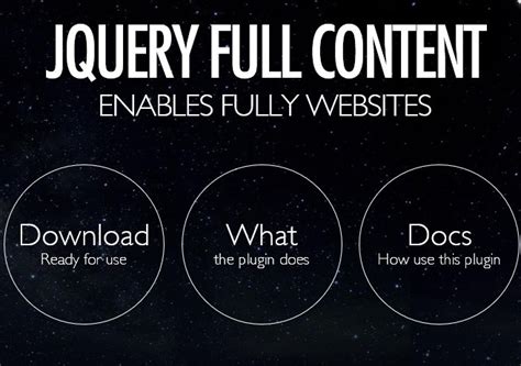 jquery plugin for full containers with scroll animation support