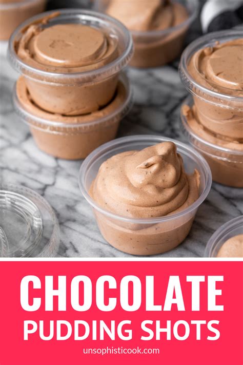 5 Ingredient Basic Chocolate Pudding Shots These Luscious Alcoholic