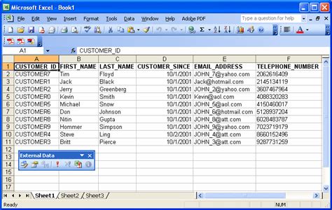 using sql to access data services