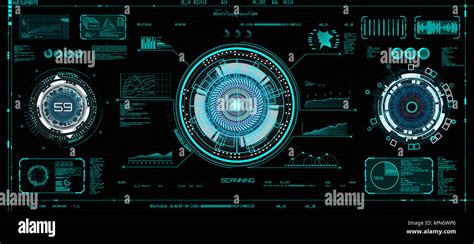 futuristic concept hud gui style screen dashboard futuristic