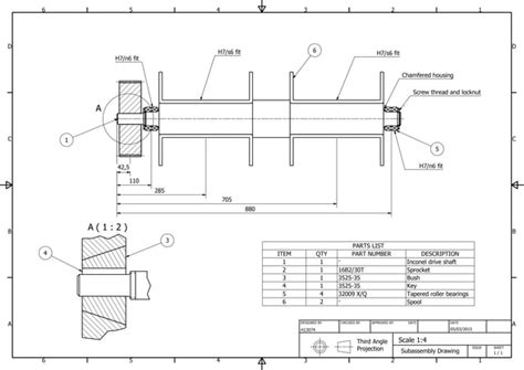 subassembly drawing