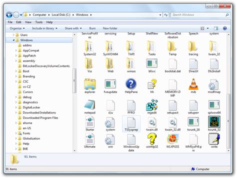 file extensions under windows