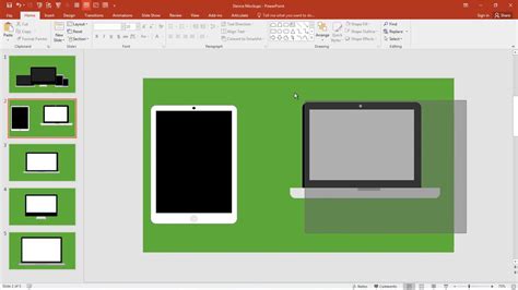 powerpoint how to create apple device mockup templates youtube