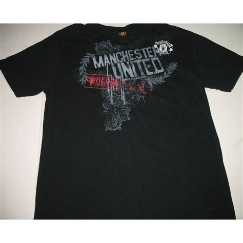 Vintage Manchester United Red Devils Football Club Official Mens T
