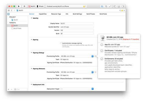 ios xcode 8 signing stack overflow
