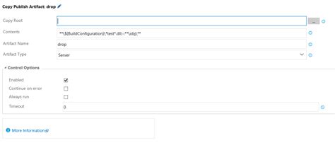 azure devops how do i include unit test dll s in drop from tfs build