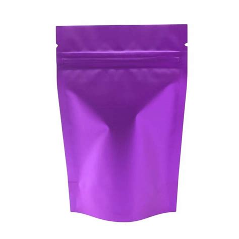 Plain Purple Stand Up Zipper Pouch At Rs 1 Piece Stand Up Zipper