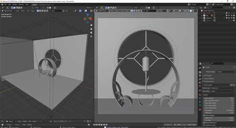 blender octane tutorial create a modern room with japanese lantern