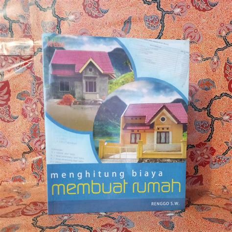 Jual Buku Arsitek Menghitung Biaya Membuat Rumah Indonesia Shopee